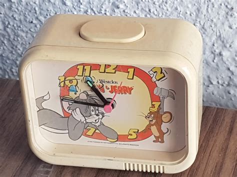 Westclox Tom And Jerry 1995 Alarm Clock Un Tested And On