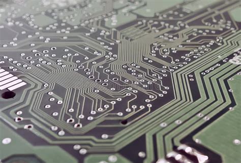 Comptuer Processor And Motherboard Microchip Details Close View Hi