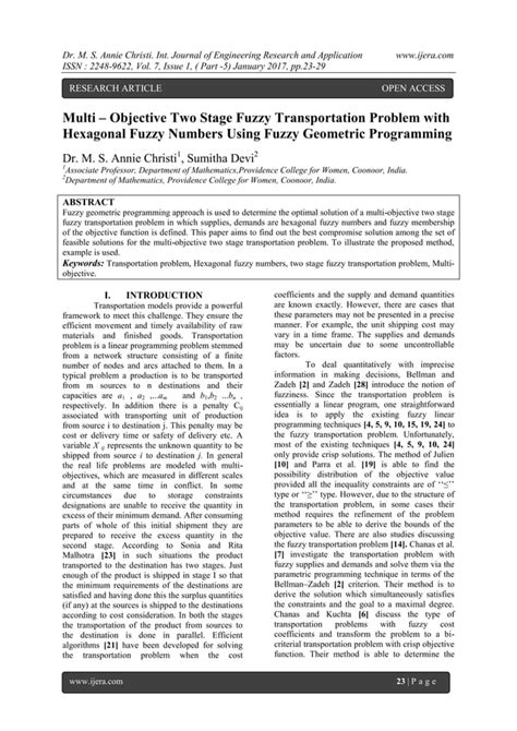 Multi Objective Two Stage Fuzzy Transportation Problem With Hexagonal