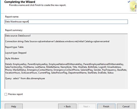 Azure Data Warehouse 7 Create Reports In Azure Sql Dwh Using Ssrss