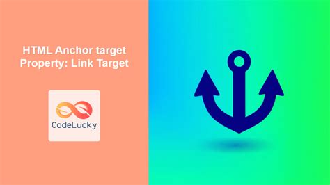 Html Anchor Id Property Element Id Codelucky