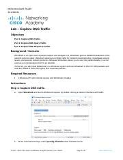 Exploring DNS Traffic Using Wireshark Hands On Lab Guide Course Hero