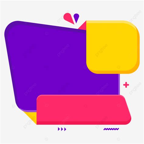 Blank Modern Geometric Abstract Shape Text Box Vector Geometric Shape