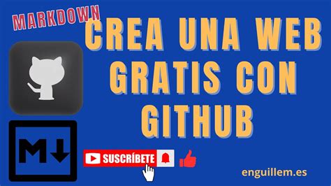tutorial cómo crear una página web con markdown y github formación
