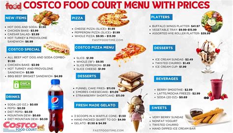 Costco Food Court Menu With Prices Order Online Delivery