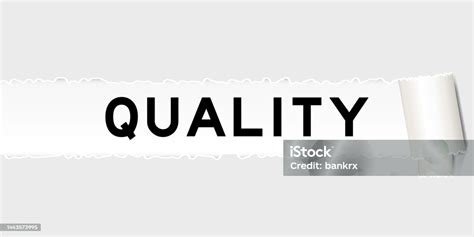 찢어진 부분 아래에 단어 품질이 있는 찢어진 회색 종이 배경 경외감에 대한 스톡 벡터 아트 및 기타 이미지 경외감 계급 고객 Istock