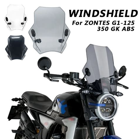 Parabrisas Para Motocicleta Zontes 350 Gk Abs Gk 125 Gk 125 2022 2023 Protector De Pantallapng