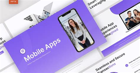 Mobile Apps Powerpoint Template Incl Phone And App Envato
