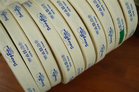 맞춤제작 리본면 브랜드 로고 인쇄 아날로그지