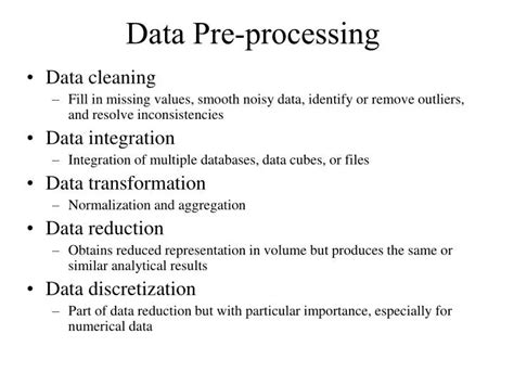 Ppt Data Pre Processing Powerpoint Presentation Free Download Id