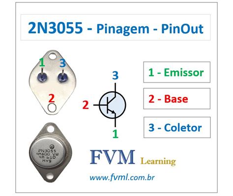 Pinagem Pinout Transistor Npn 2n3055 Características Fvml