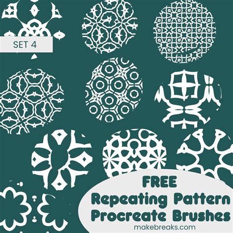 free procreate repeating pattern brushes make breaks