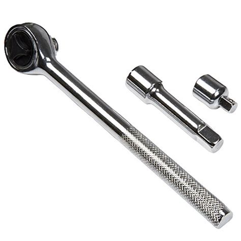 40 Piece Ratcheting Socket Wrench Set Metric And Standard 6 Point Hex Socket Organizer Kit