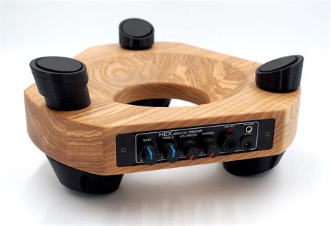Hex Handpan Amplifying Stand Natural Ash All4 Handpans Store