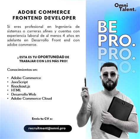 ¡Únete A Nuestro Equipo Como Adobe Commerce Frontend Developer Y Sé