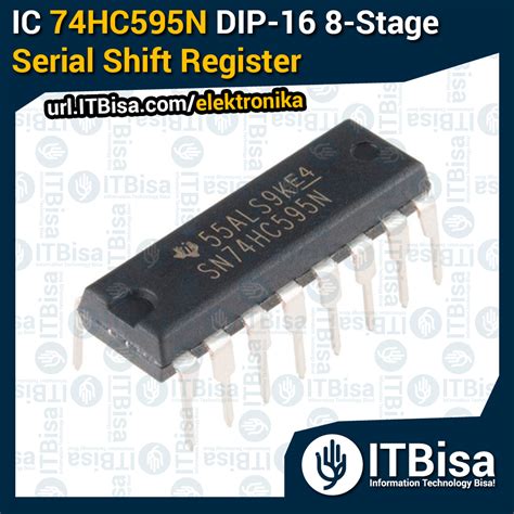 jual itbisa ic 74hc595n sn74hc595n dip 16 8 stage serial shift