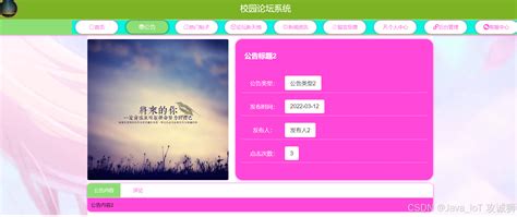 基于springboot vue的校园论坛系统 基于springboot vue校园论坛功能都有啥 csdn博客