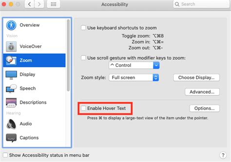 Macos How To Turn Hover Text On Off Appletoolbox