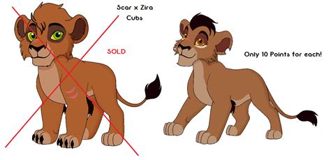 Scar X Zira Cub Adopts Closed By Hekimathewhitelion On Deviantart