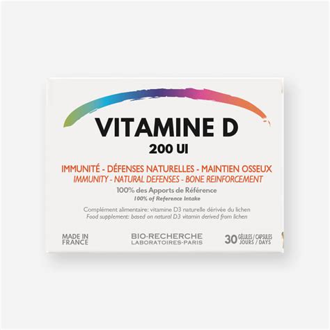 Vitamine D Complément Alimentaire Immunité Et Défenses Naturelles Maintien Osseux Bio