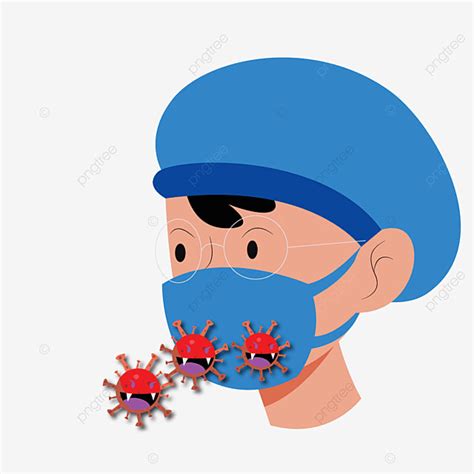 마스크와 의사와 함께 코로나 바이러스와 싸우는 것 마스크 일러스트 코로나 바이러스 돌연변이 바이러스 코로나 19 Png 일러스트 및 벡터 에 대한 무료 다운로드