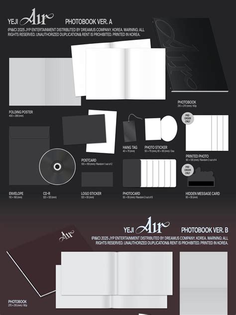 ПРЕДЗАКАЗ Альбом YEJI ITZY AIR Album PHOTOBOOK RANDOM Version