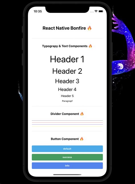 Github Hasretozkan React Native Bonfire Cute And Hot React Native Ui Library