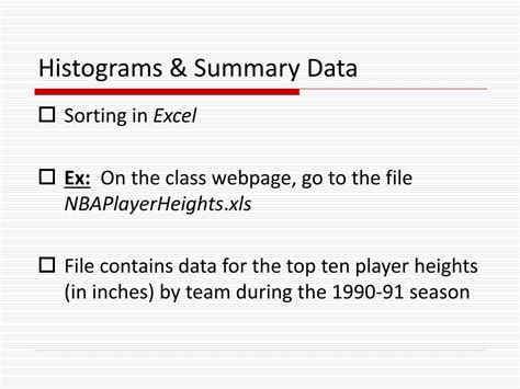 PPT Histograms Summary Data PowerPoint Presentation Free Download ID