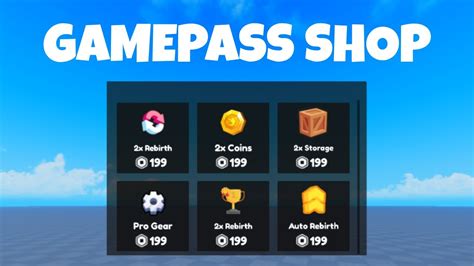 How To Make A Gamepass Shop In Roblox Youtube