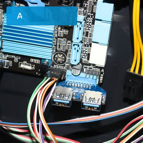 Xt Xinte Pin To Dual Usb Adapter Connverter Desktop Motherboard Pin P Header To