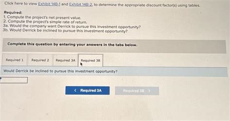 Solved Exercise 14 9 Algo Net Present Value Analysis And Chegg Com