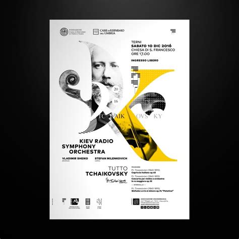 Tutto Tchaikovsky On Behance Concert Poster Design Graphic Design