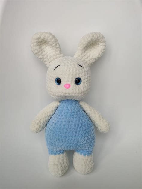 Зайчик плюшевий зайка іграшка ручної роботи амігурумі — ціна 400 грн у каталозі Мякі іграшки