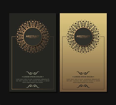 Luxury Ornament Circle Border Design Card 42670989 Vector Art At Vecteezy