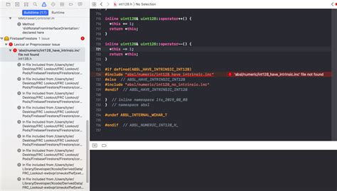 firebase swift firestore absl numeric int128 have c