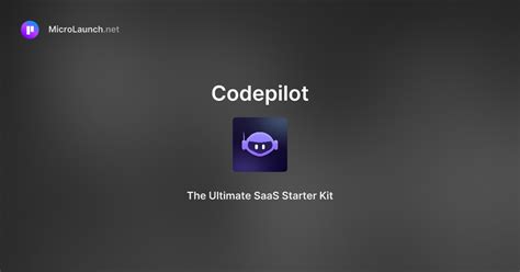 Codepilot Is Now On Microlaunch