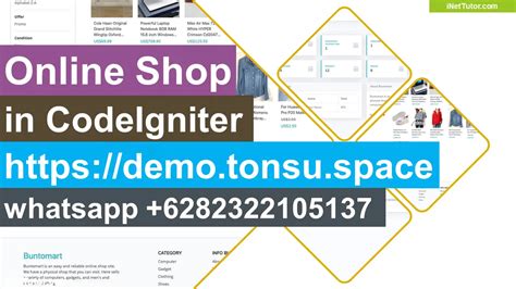 Online Shop In Codeigniter Free Demo 2024