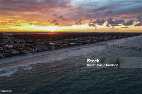 Aerial Views From Over Jacksonville Beach Florida And The Intracoastal