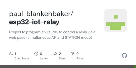 Github Paul Blankenbakeresp32 Iot Relay Project To Program An Esp32