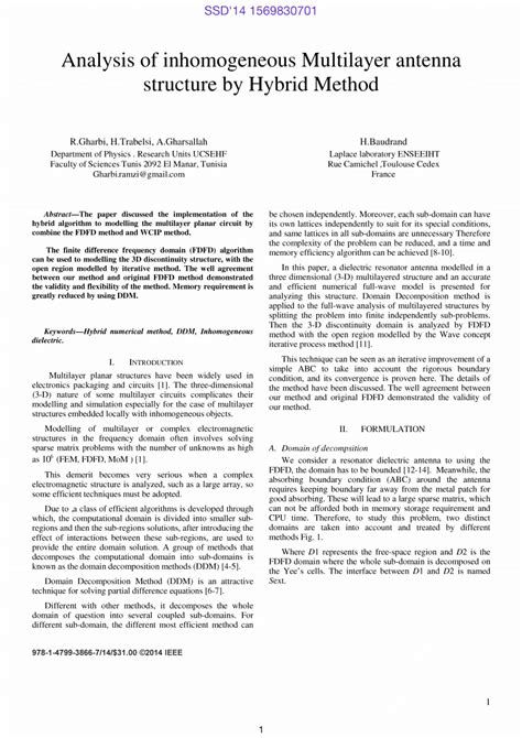 Pdf Analysis Of Multilayer Planar Circuits By Hybrid Method