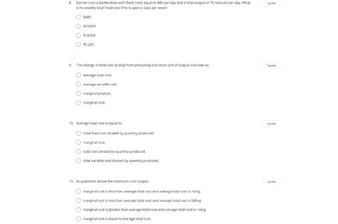 Solved 1 An Input Whose Quantity Is Fixed For A Period Of