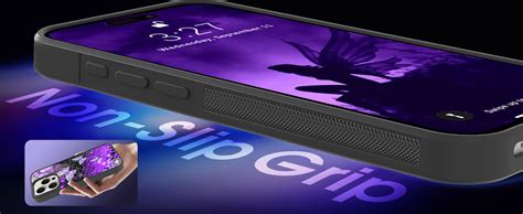 Ook Magnetic For Iphone 15 Pro Max Case Deep Purple Flower