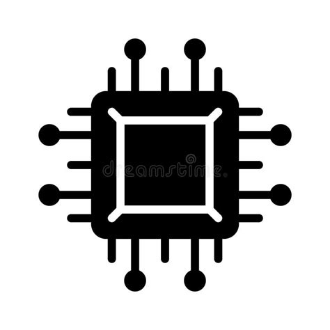 Download This Unique Icon Of Ai Processor Microprocessor Vector Stock