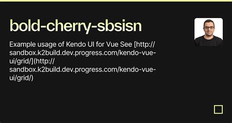 Bold Cherry Sbsisn Codesandbox