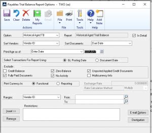 Month End Dynamics GP Tip Cheat Sheet For AP Month End Processes