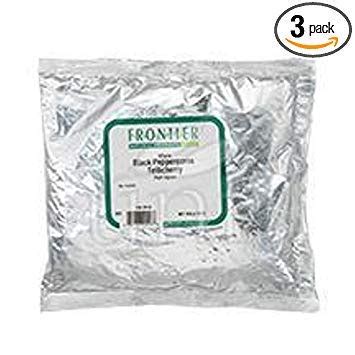 Frontier Hierbas Tellicherry Grado Toda Negro Peppercorn 16ounce 3por