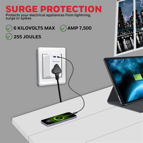 Honeywell Surge Cube With 1xtype C Pd And 1xusb
