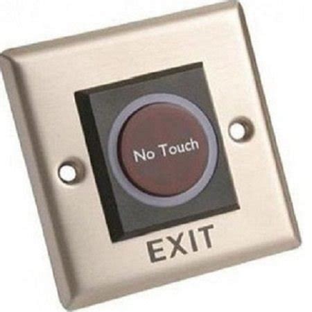 Infrared Sensor No Touch Exit Button For Access Control System Rectangle Faxon Technologies