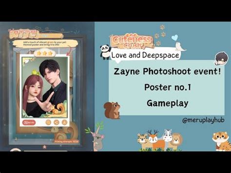Zayne Photoshoot Event Part Gameplay Cuteness Crush Love And Deepspace Zayne Youtube
