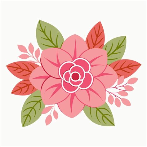 Premium Vector Elegant Watercolor Floral Arrangement Vector Illustration